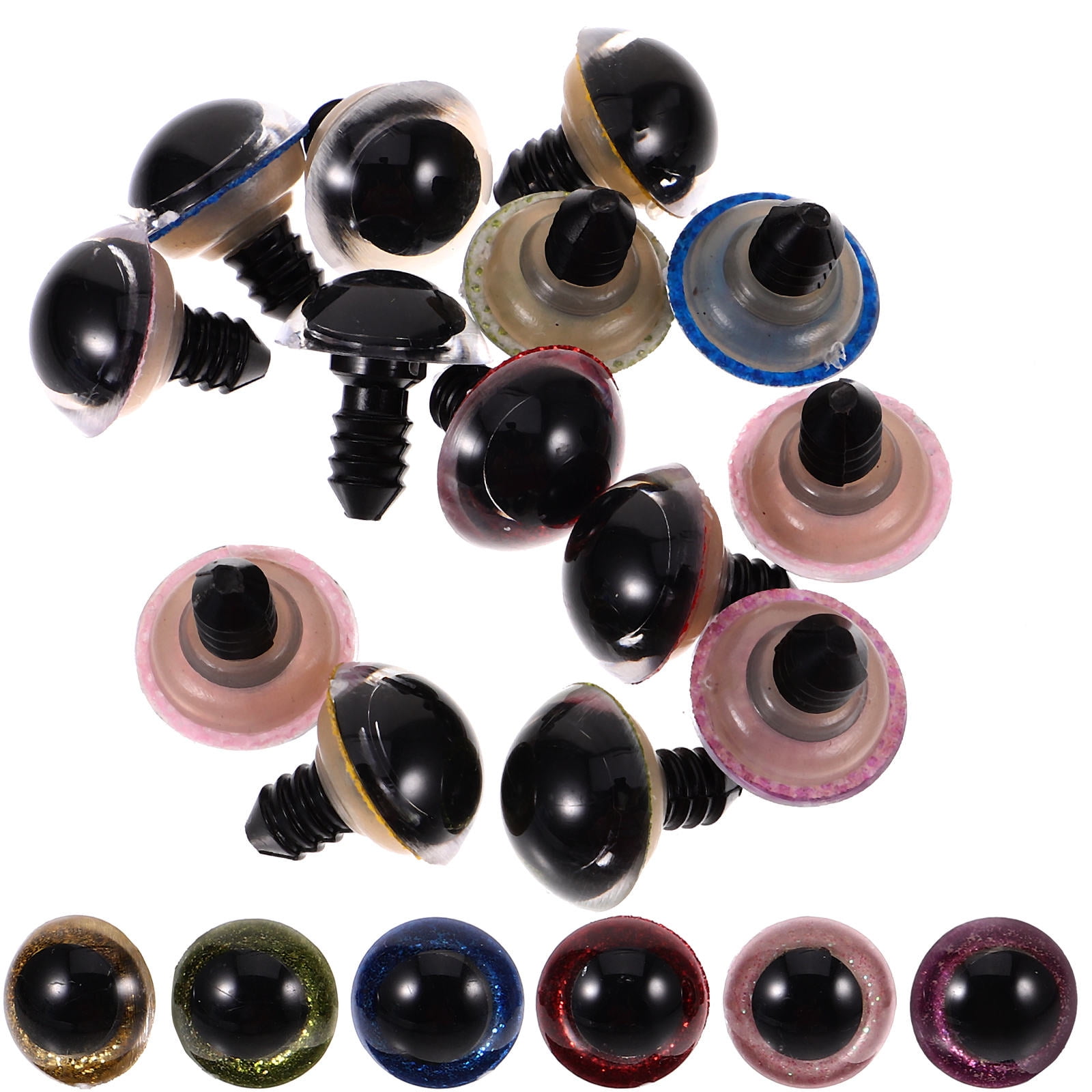 HONMEET 60Pcs Fake Toy Eyes for Stuffed Animals and Dolls Practical and ...