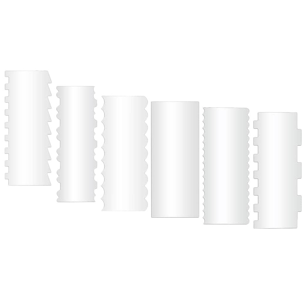 HONMEET 6Pcs Acrylic Cake Decorating Tools Transparent for Pastry ...