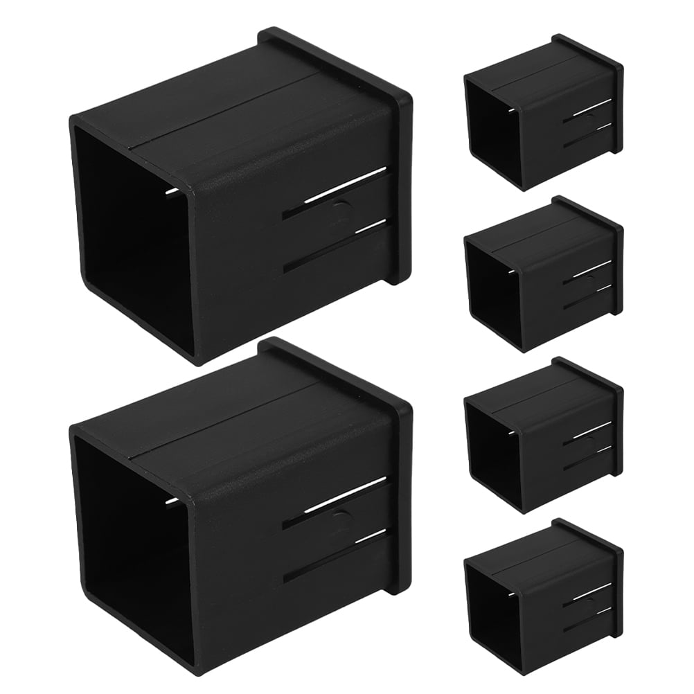 HONMEET 6-Pack Black Hollow Inserts PP Connectors for Fitness Equipment ...
