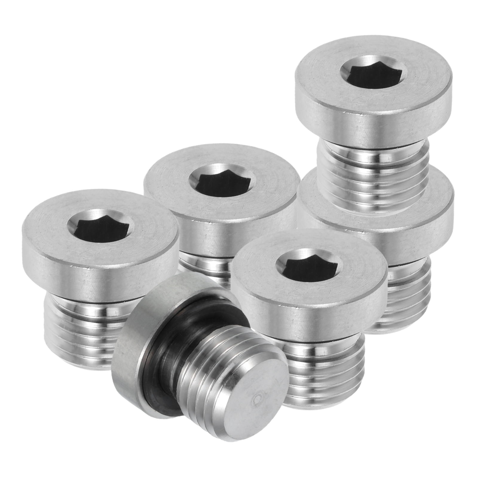 HONMEET Stainless Steel Hexagonal Threaded Plug, Anti-Leak Leakproof ...