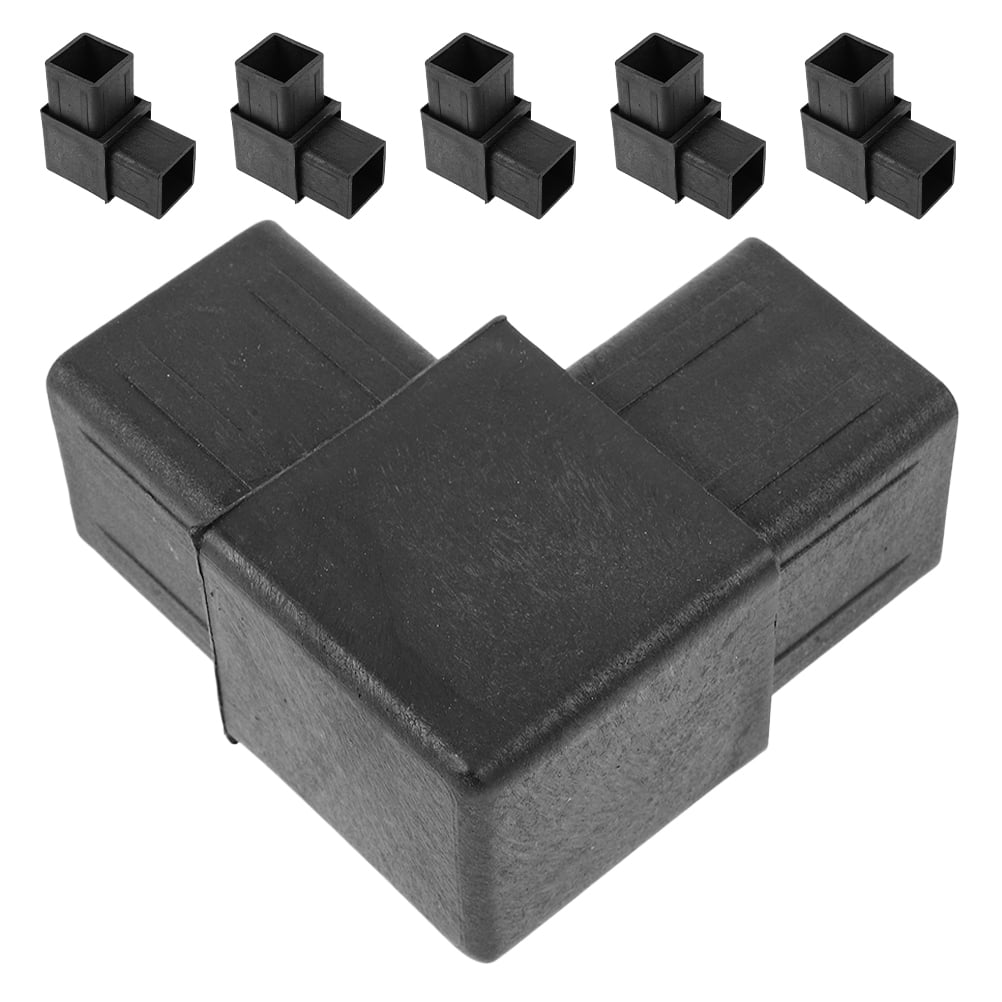 HONMEET 6-Pack Black L Corner Connectors Right Angle Joints for ...