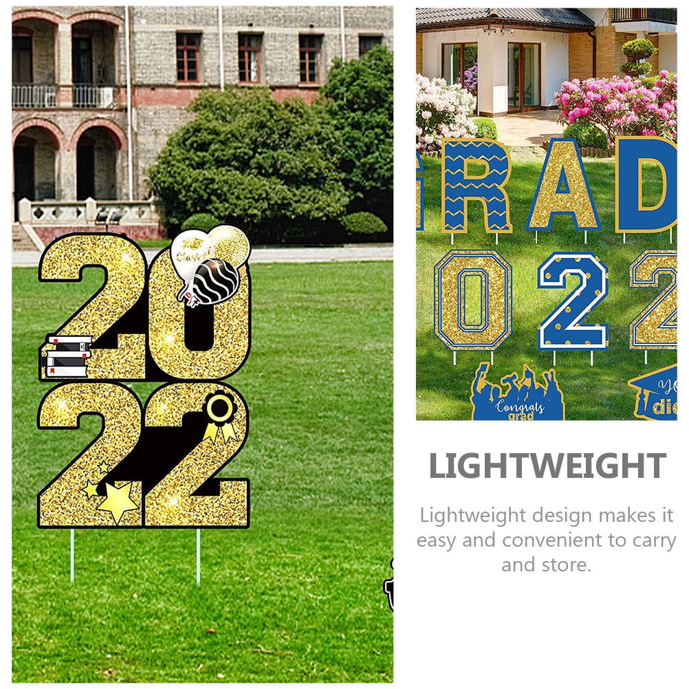 HONMEET 6Pcs Metal Sign Holders H-shape Display Stand for Yard Signage ...