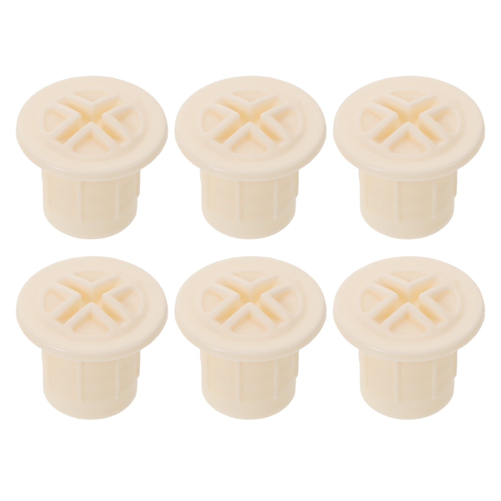 HONMEET 6-Pack White Plastic Nut Caps for Safety Indoor Use Cover ...