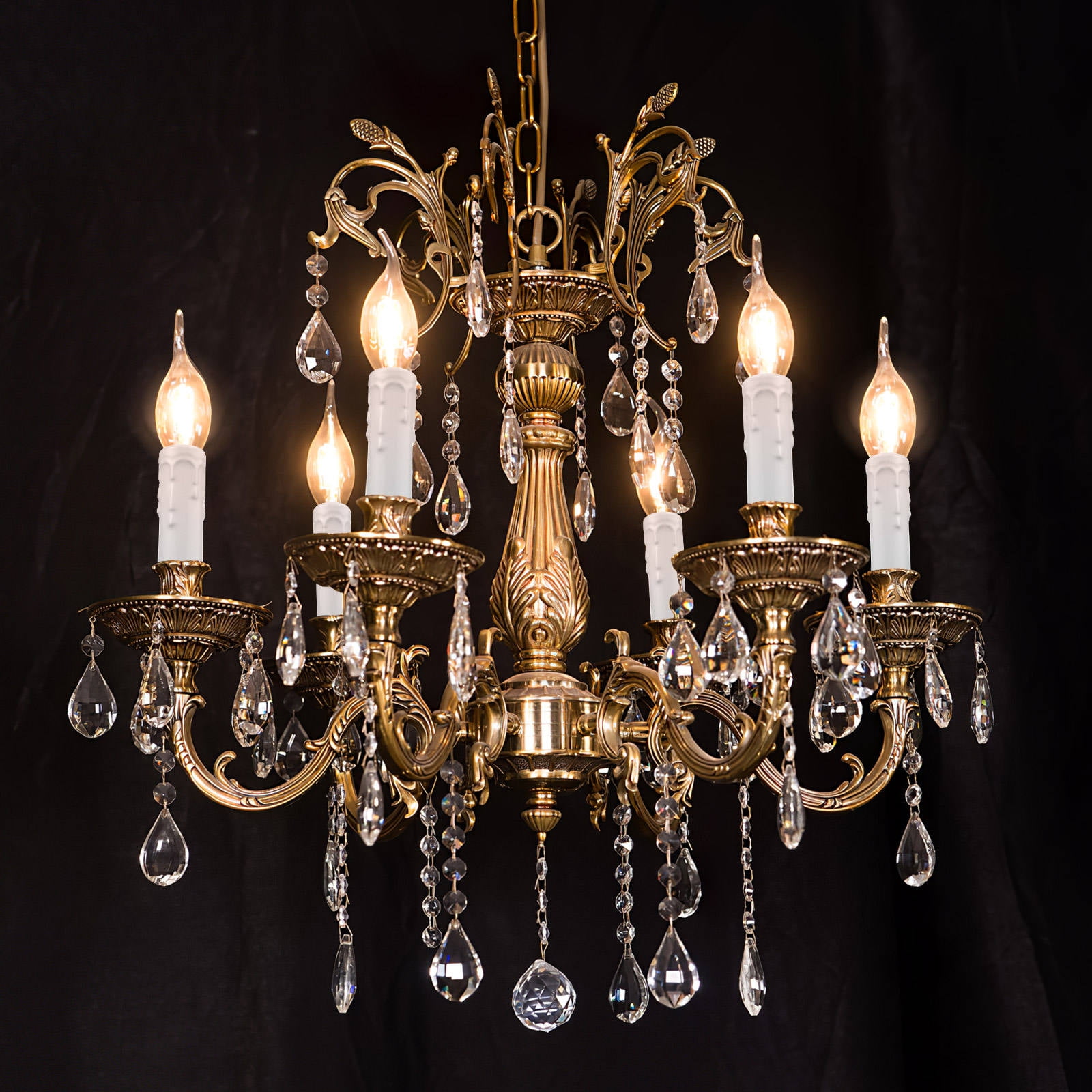 HONMEET 6Pcs White Tear Drop Shape Iron Lamp Socket Cover for Interior ...