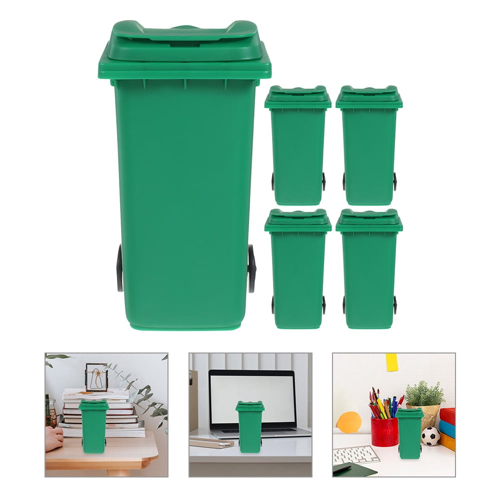 HONMEET 6pcs Desktop Trash Can Set Multi-Functional Small Waste Baskets ...
