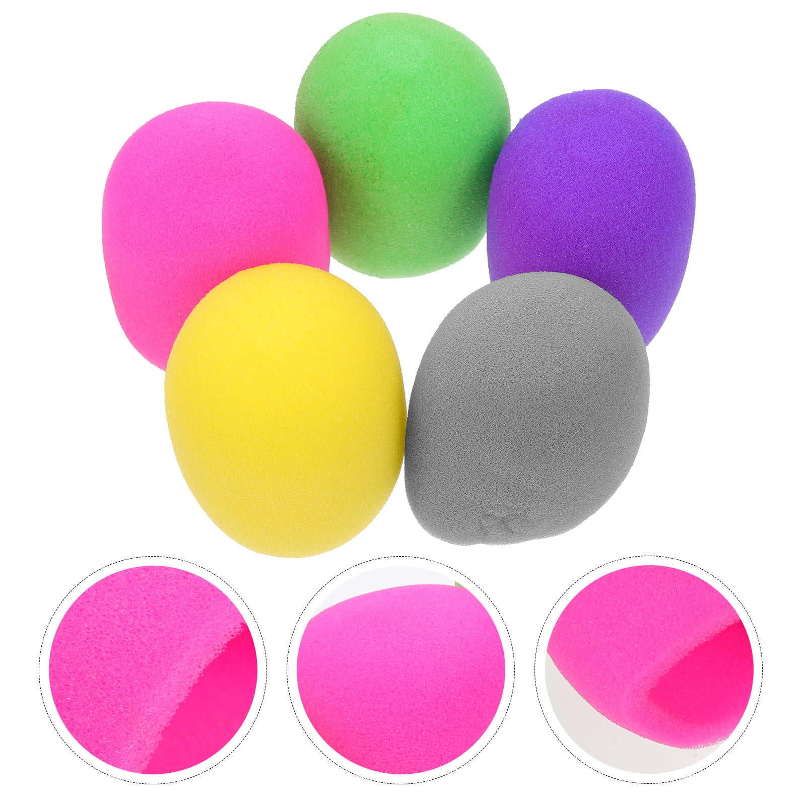 HONMEET live streaming mic cover Microphone Sponge Covers Pink 10pcs ...