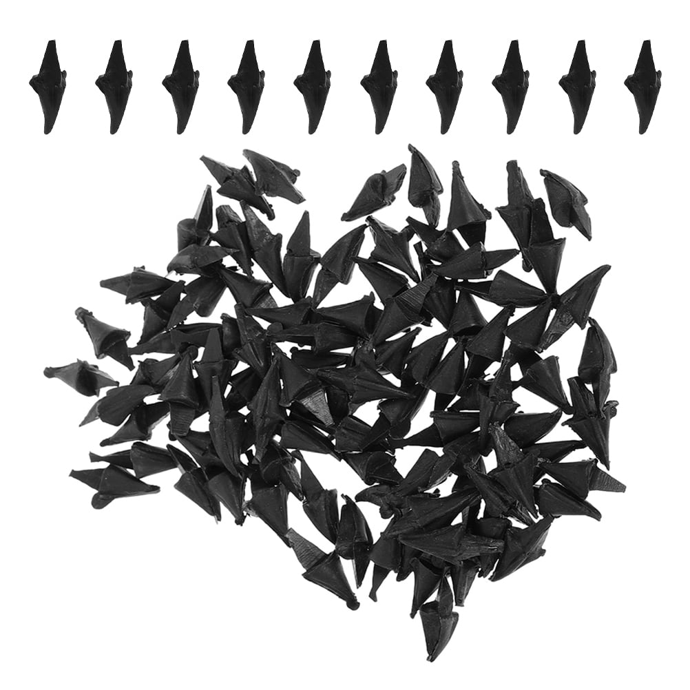 HONMEET 80Pcs Mini Parrot Mouth Black Plastic Realistic Bird Beak ...