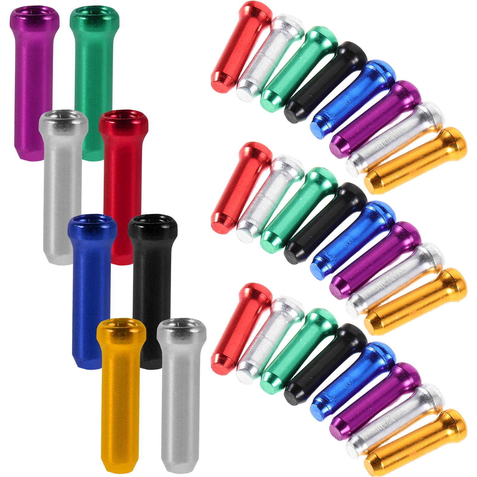 HONMEET 80-Piece Assorted Color Bike Cable End Caps Kit for Brake and ...