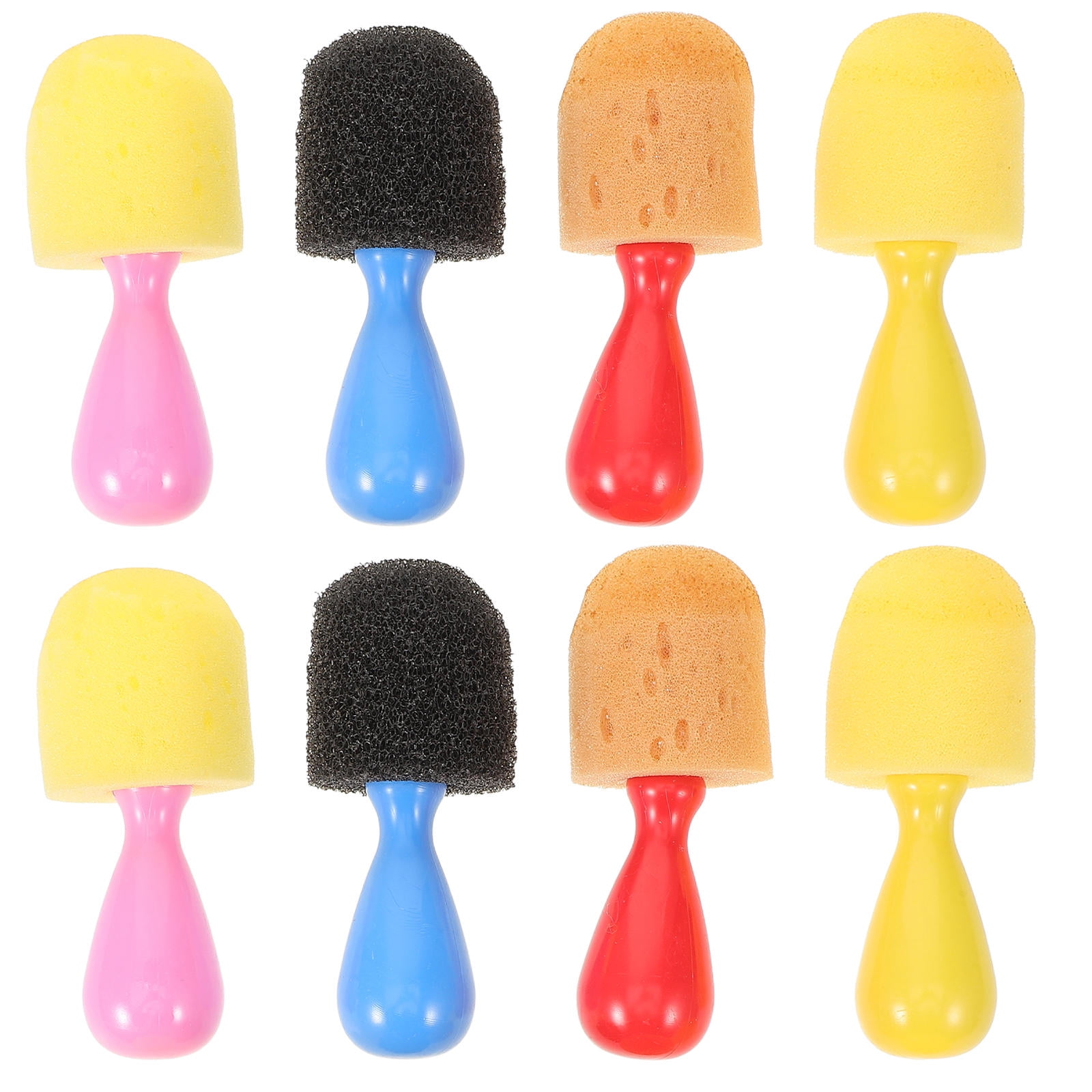 HONMEET 8Pcs Drawing Sponge Paint Brushes Random Color Spherical For ...