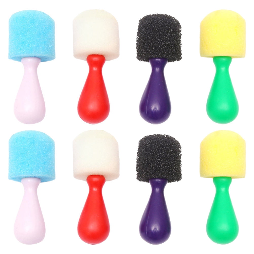 HONMEET 8-Piece Assorted Color Drawing Sponges for Painting, Art ...