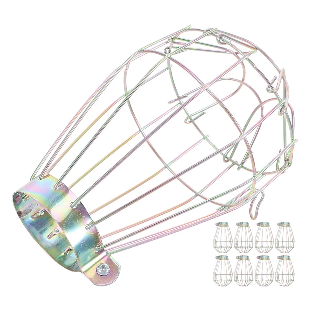 HONMEET 9Pcs Metal Light Bulb Cage for Industrial Lamp Cage Multi Color ...