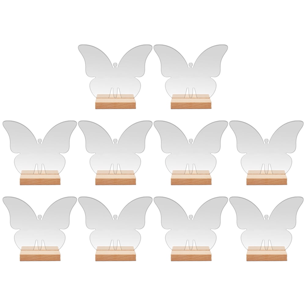 HONMEET Acrylic Butterfly Blank Simple Design for Large Events and ...