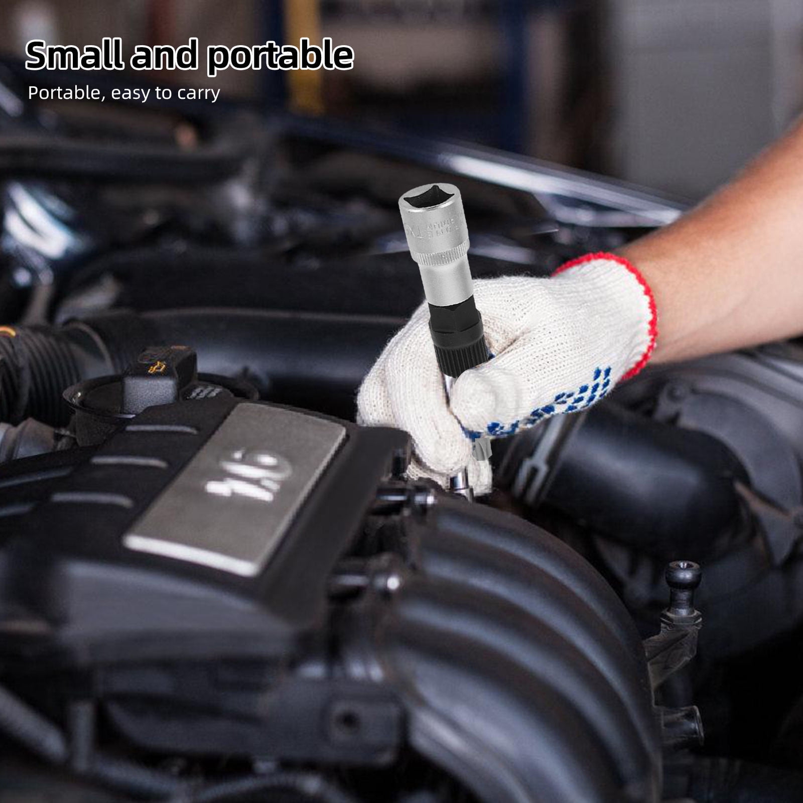 HONMEET Automotive Alternator Pulley Wrench Tool with Spline Socket for ...