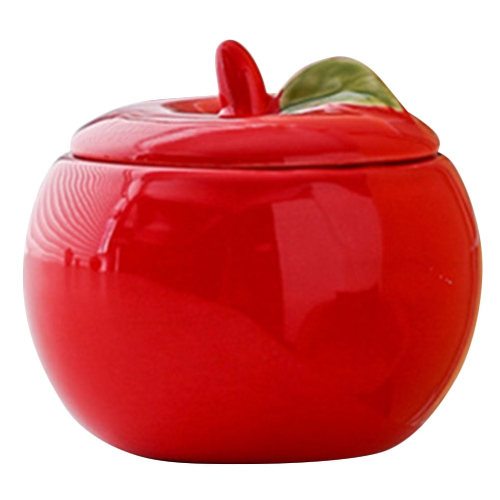 HONMEET Apple Shaped Ceramic Container 1Set for Aromatic Candles and ...