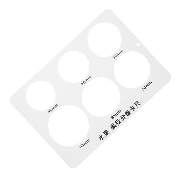 HONMEET Apple Size Measuring Ruler White Plastic Fruit Grading Tool For ...