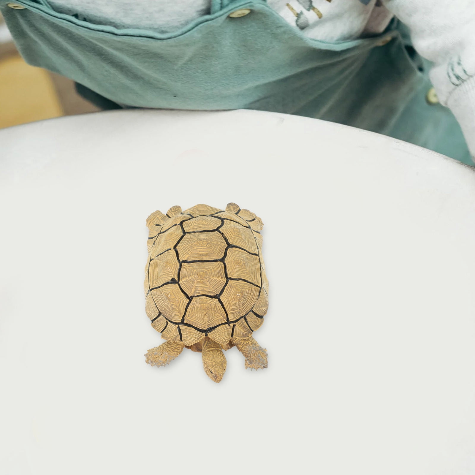 HONMEET Realistic Turtle Figurine Model Children's Figurines Beige 1Pcs ...