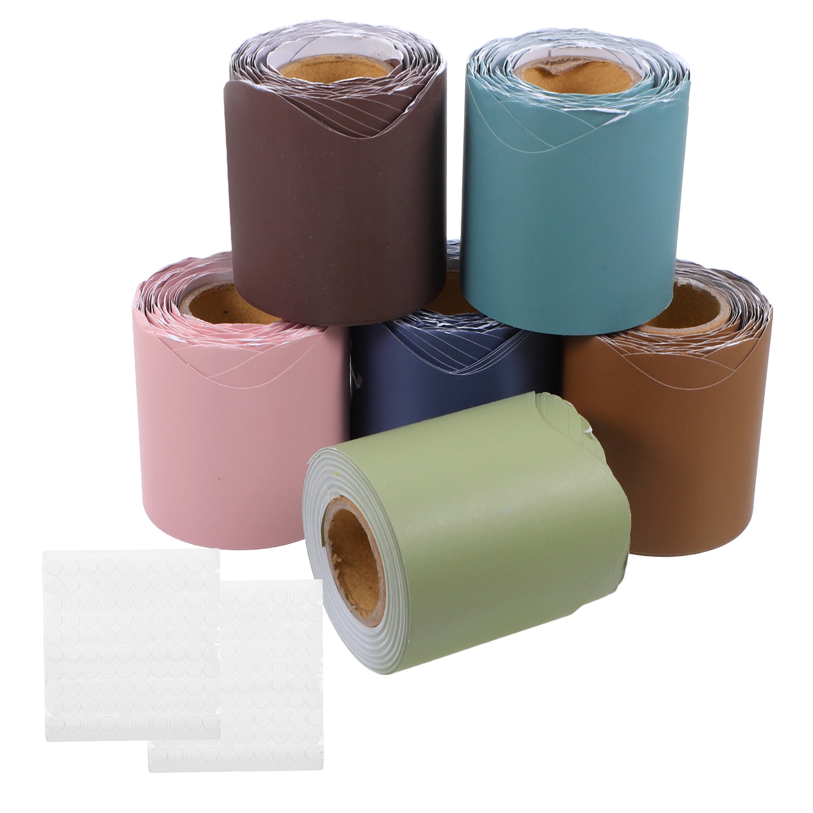 HONMEET Scalloped Bulletin Board Borders Assorted Color Paper for ...