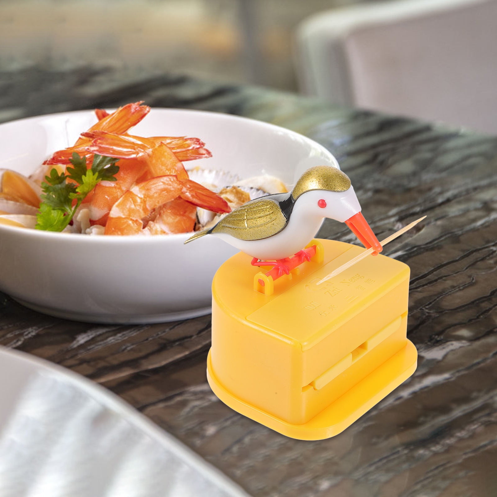 HONMEET Cute Toothpick Holder Wooden Toothpick Storage for Family in ...