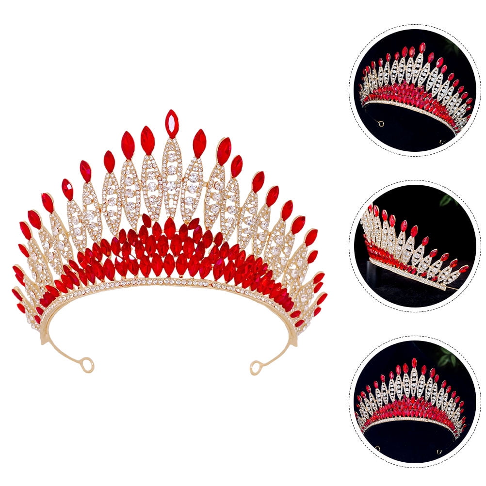 HONMEET Women Headpiece Crown Headband Rhinestone 1Pcs Wedding ...