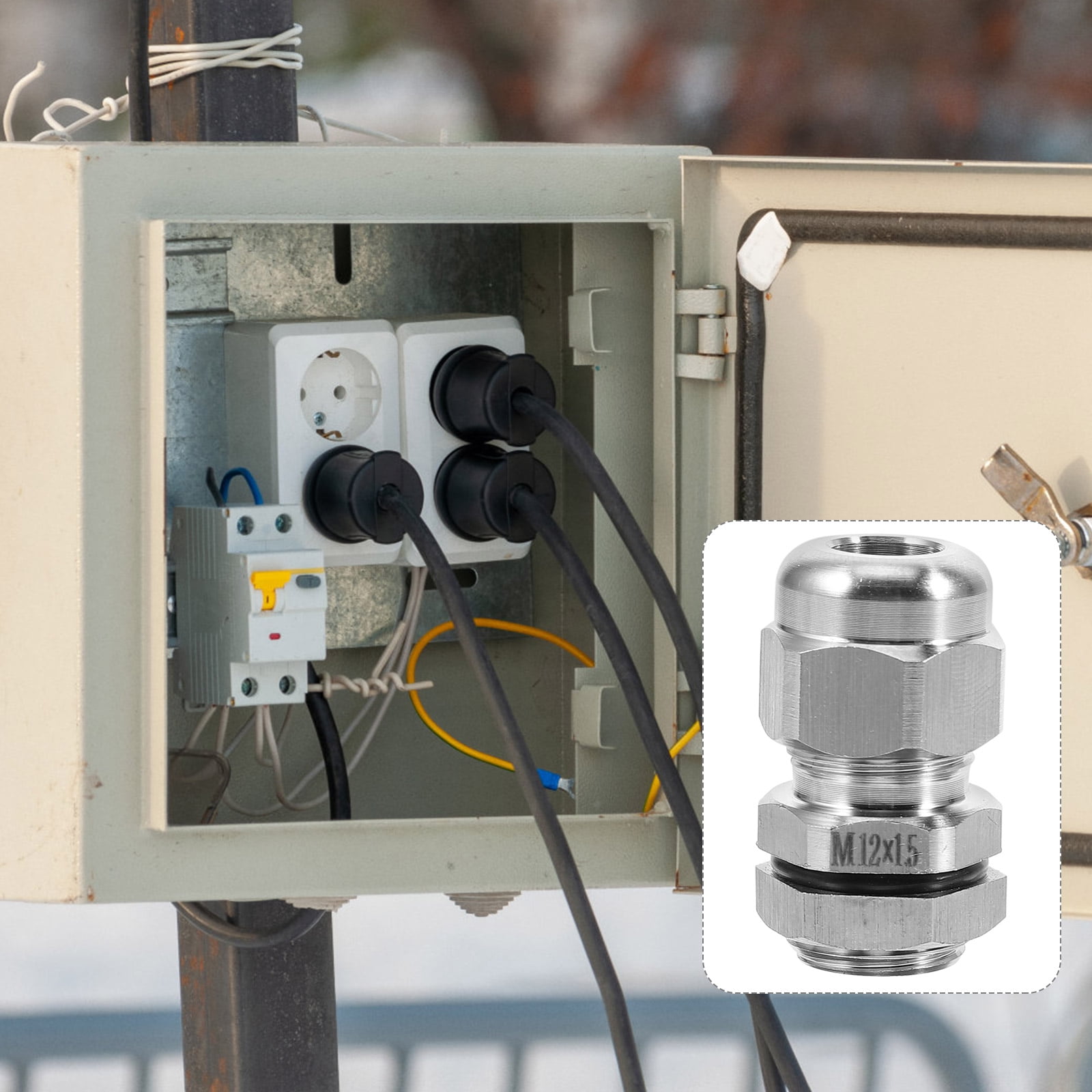 HONMEET Cable Strain Relief Cord Connector 304 Stainless Steel and ...