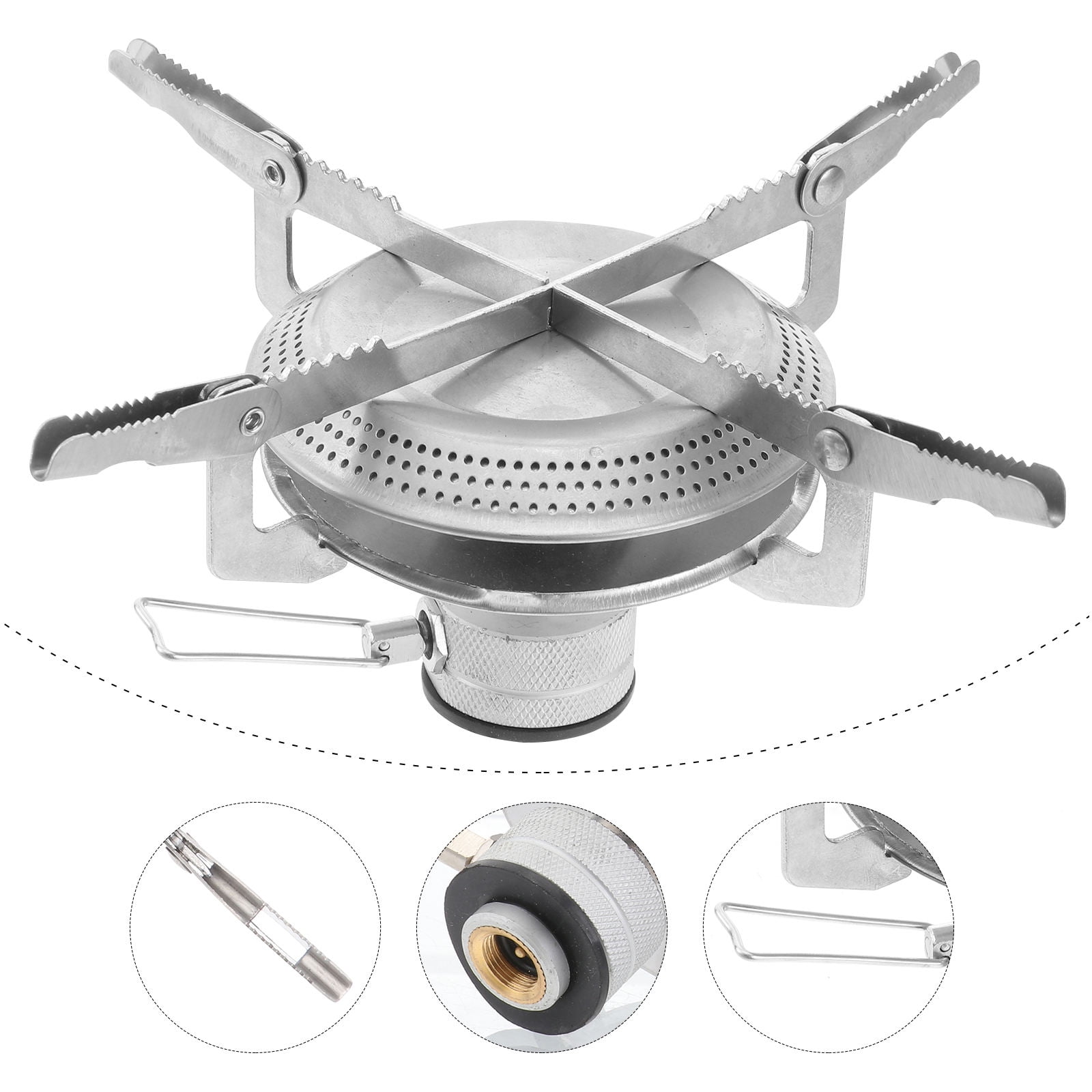 HONMEET Camping Cooker Stainless Steel Portable Gas Stove Burner 1Set ...