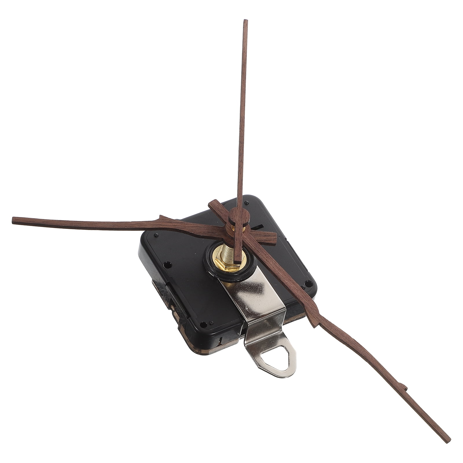 HONMEET Clock Mechanism With Hands 1 Set Black Round Quartz Movement ...