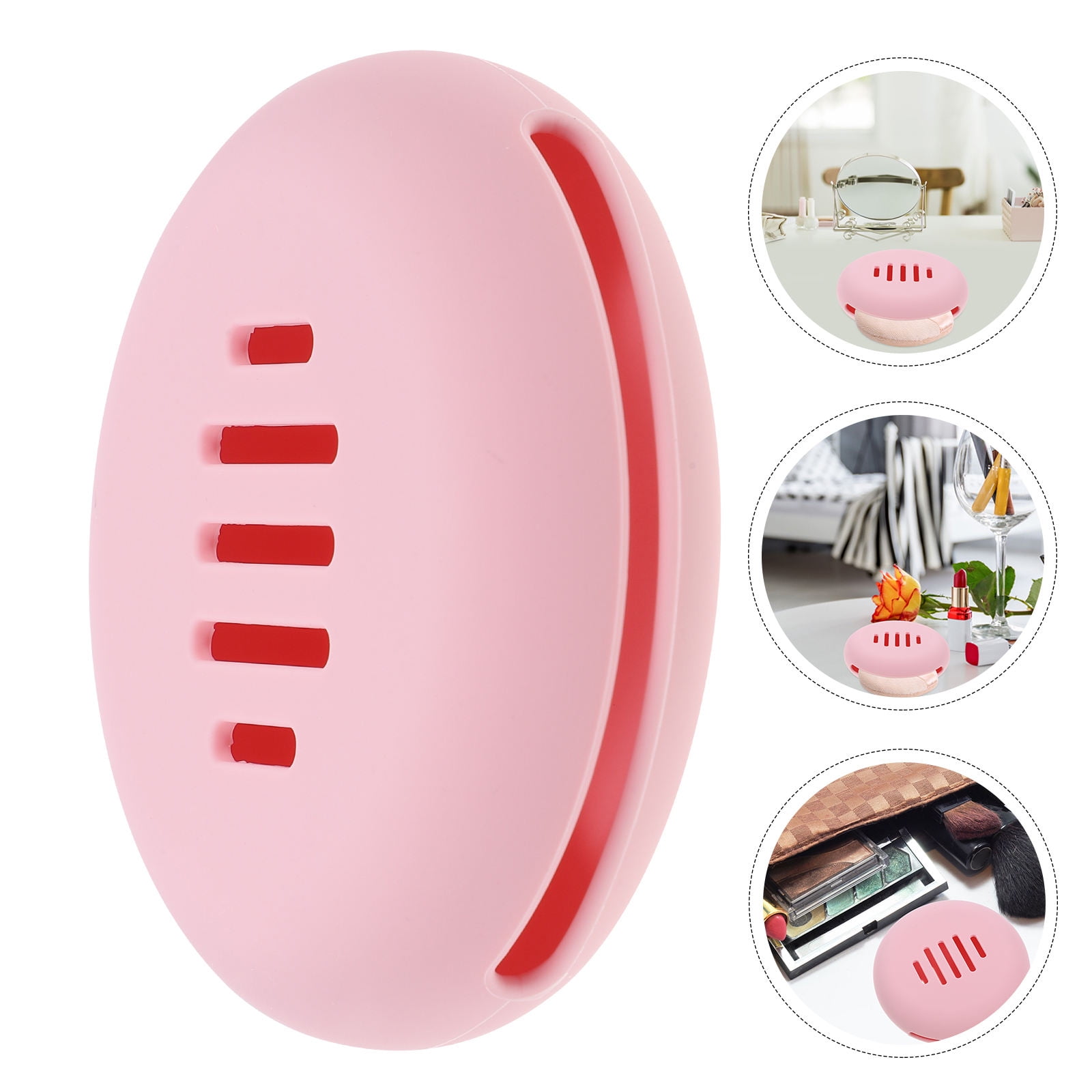 HONMEET Cosmetic Sponges Case in Square Shape for Makeup Puff and ...