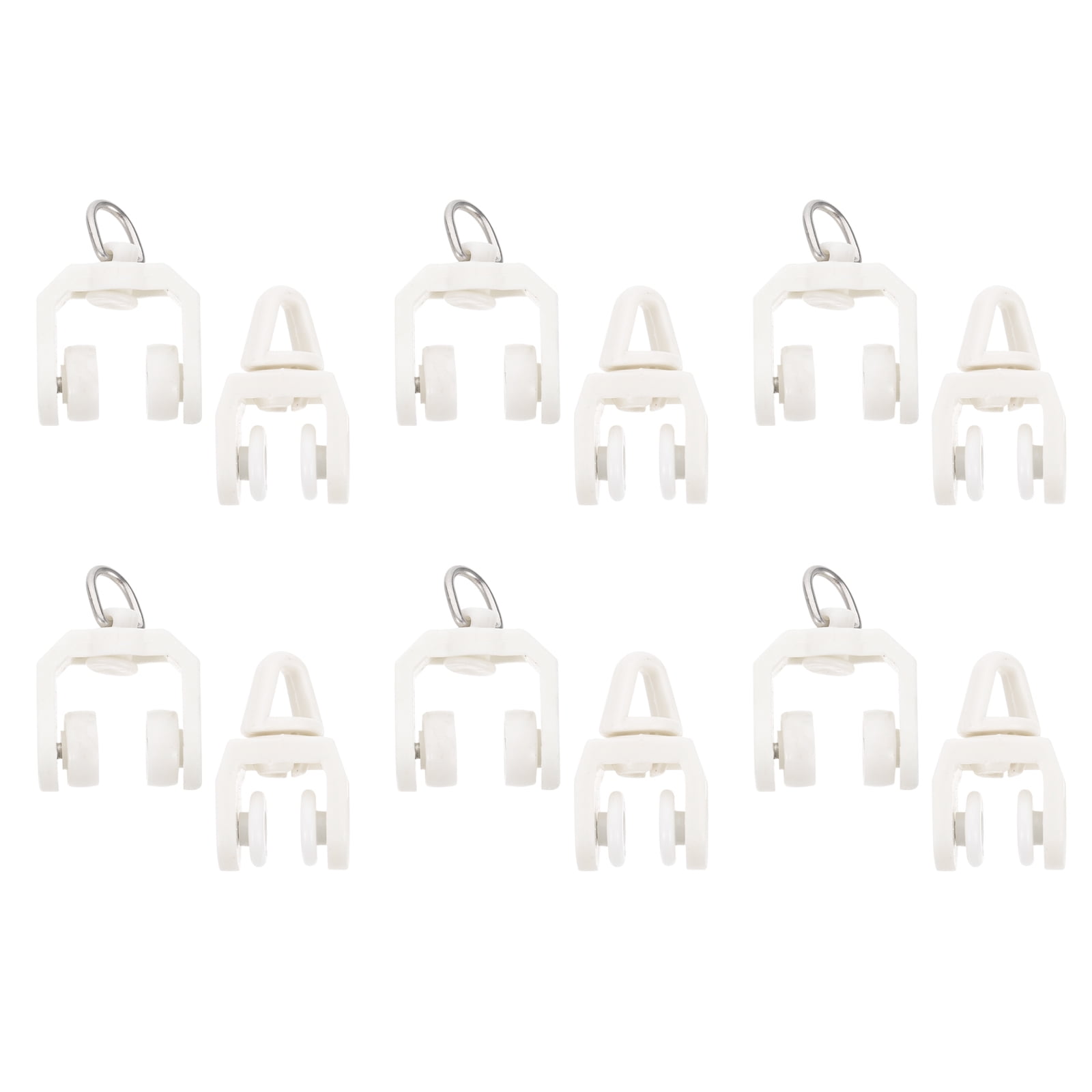 HONMEET Curtain Track Pulley 50Pcs Beige Round Multi-purpose Stainless ...