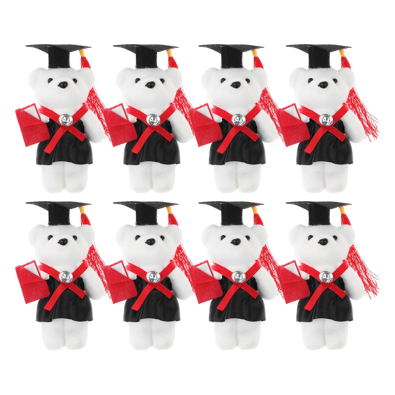 HONMEET Cute Bear Bouquet 8Pcs Foam Non Woven Fabrics Graduation ...