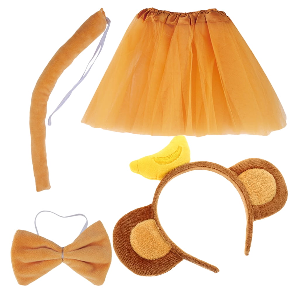 HONMEET Cute Monkey Ear Headband 1 Set for Kids and Adults in Fabric ...