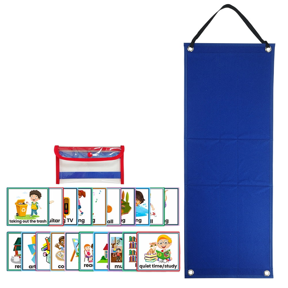 HONMEET Daily Routine Chart for Kids to Teach Words and Objects with 1 ...