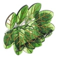 HONMEET Dark Green Leaf Hair Claw Clip with Strong Hold Acetate ...