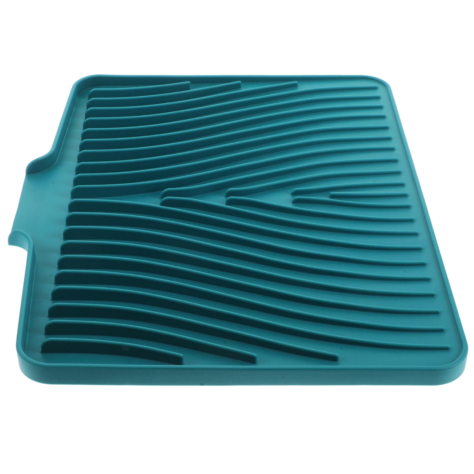 HONMEET Dish Drying Mat 40.2X30.3X1.5in Foldable Green Silicone Easy to Clean Prevent Water ...