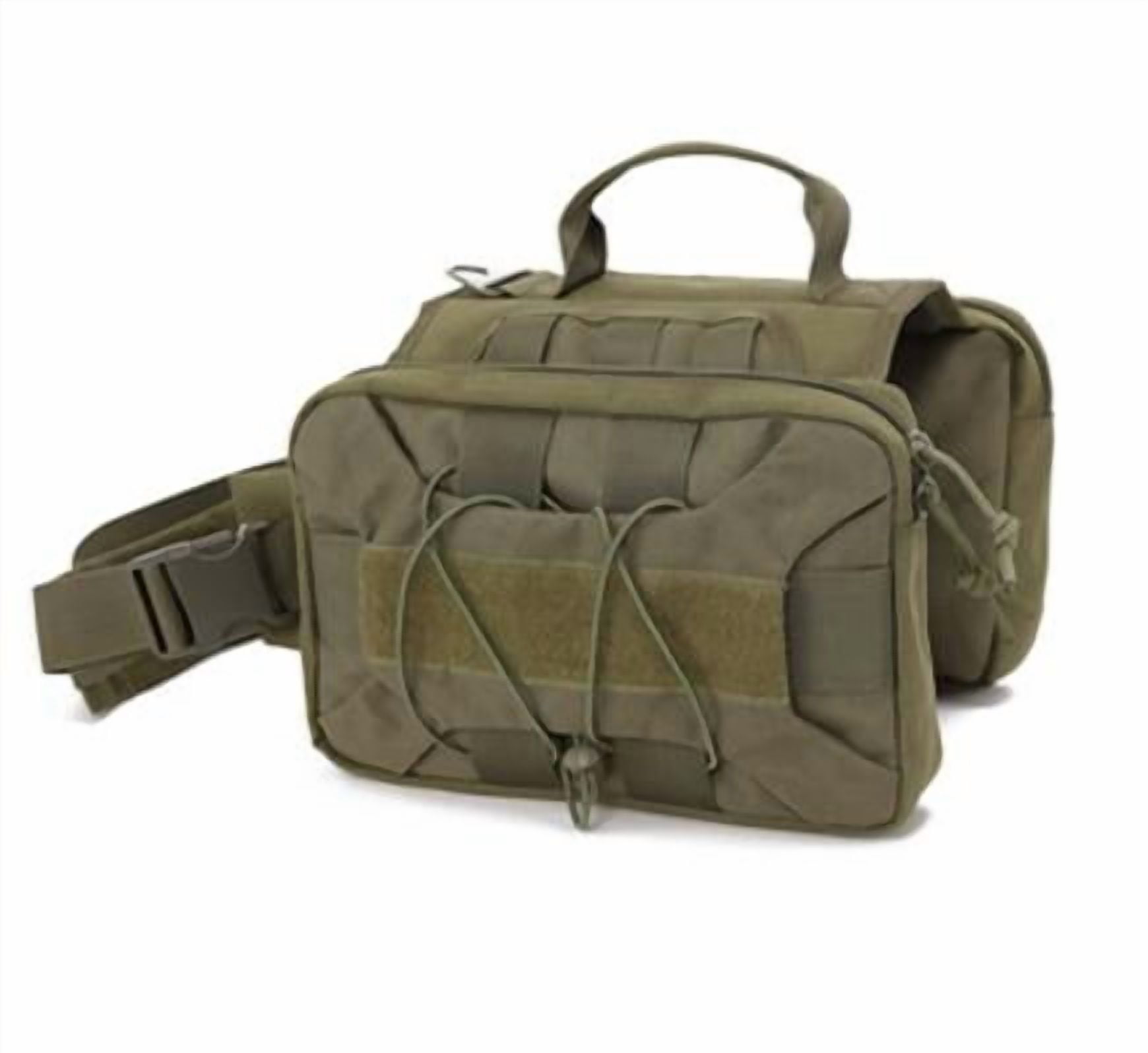 HONMEET Large Dog Backpack with Adjustable Saddle Bags, Side Storage ...