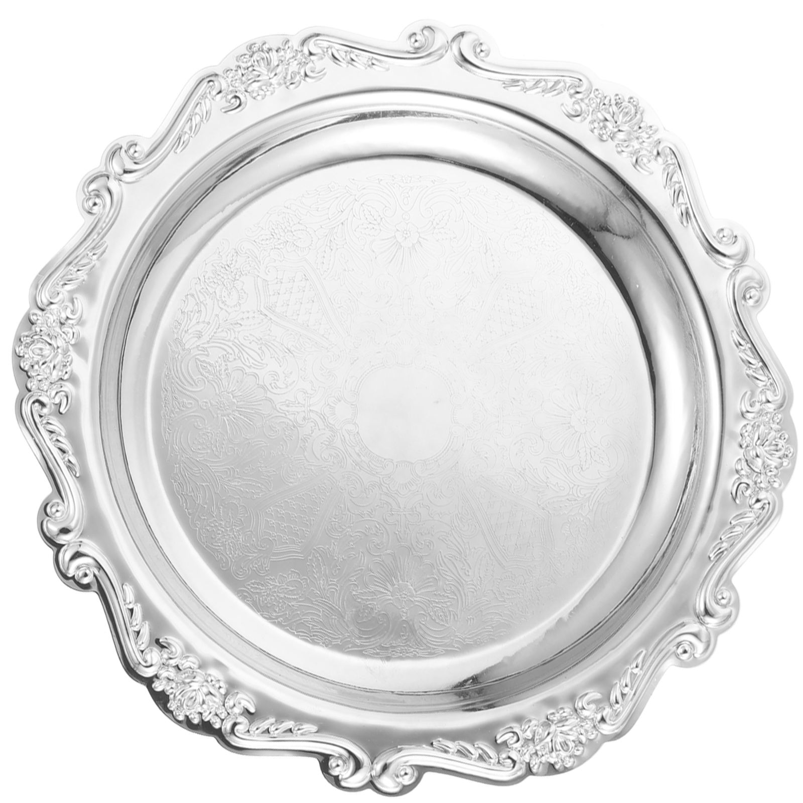 HONMEET Elegant Silver Alloy European Style Candy Plate for Home ...
