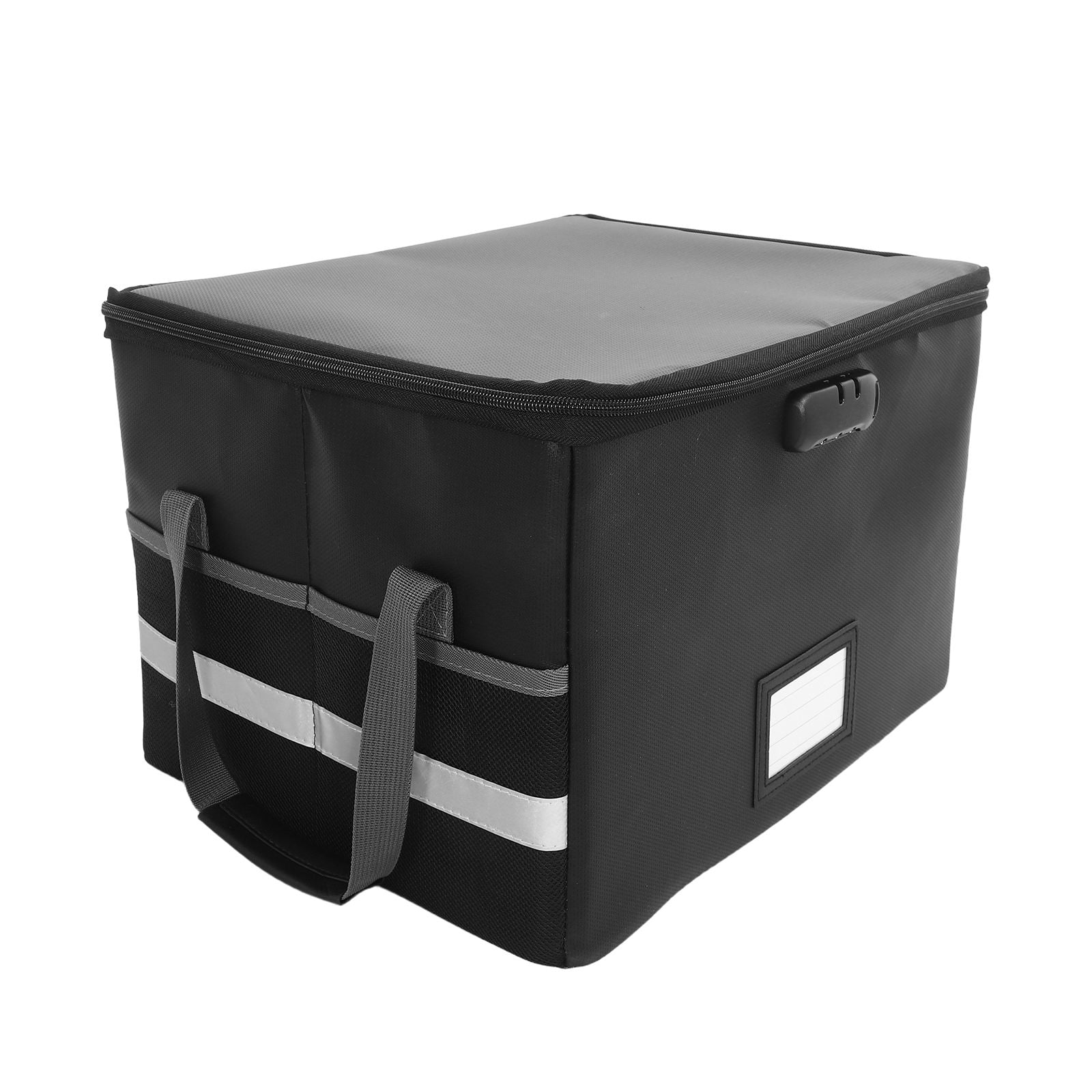 HONMEET Fireproof Waterproof Document Storage Box Black with Password ...