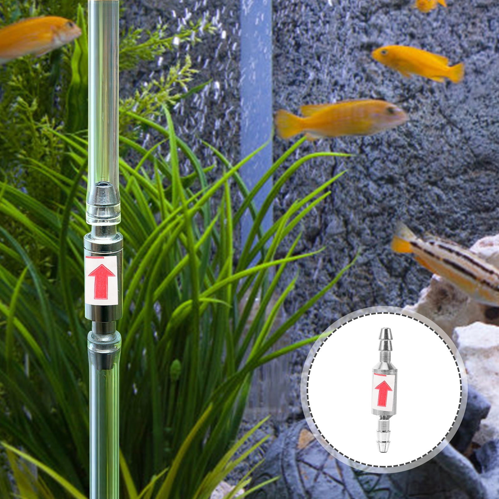 HONMEET Stainless Steel Check Valve for Aquarium Air Pump One Way Non ...