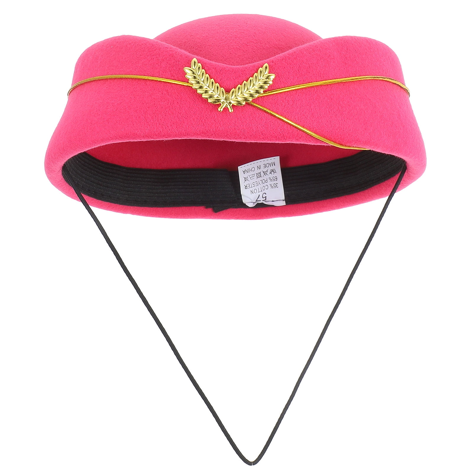 HONMEET Flight Attendance Hat 1Pcs Stewardess Hat Rosy Unique Shape ...