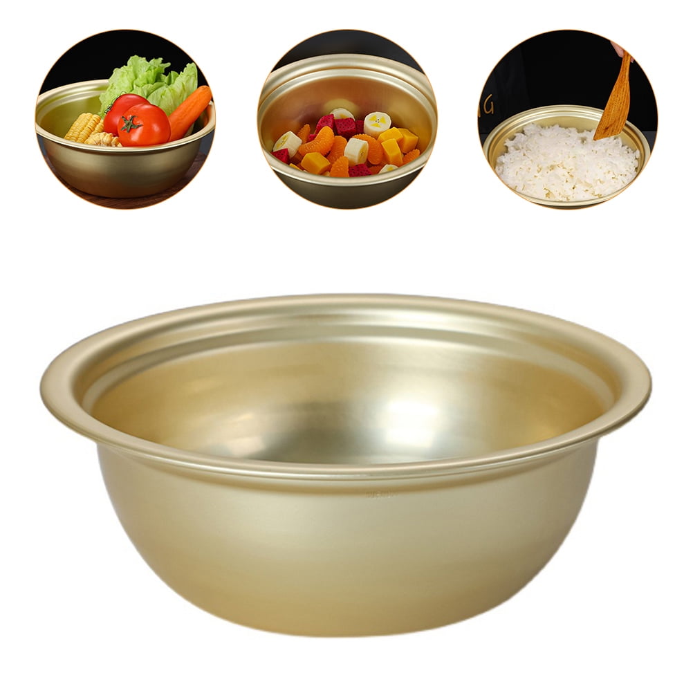 HONMEET Food Storage Basin Storage Basin Aluminium Golden 1Set ...
