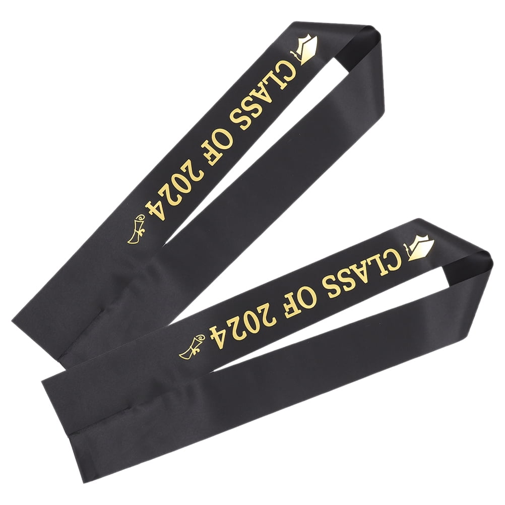 HONMEET Graduation Sash Graduate Sash Class 2024 Design 2Pcs 31.5x3.7in ...
