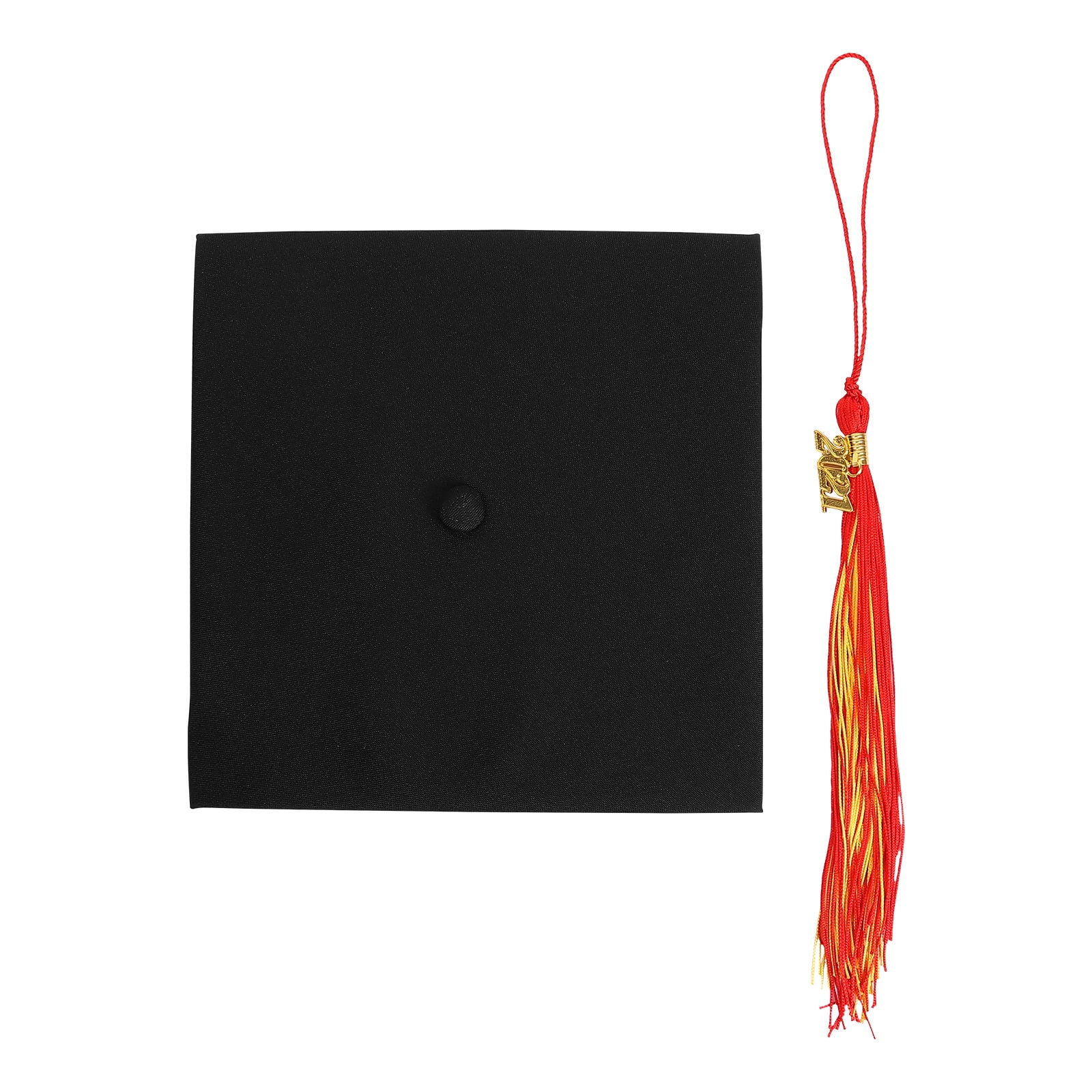 HONMEET Graduation Tassel Hat 1Pack Woven Fabric Black Golden Square ...