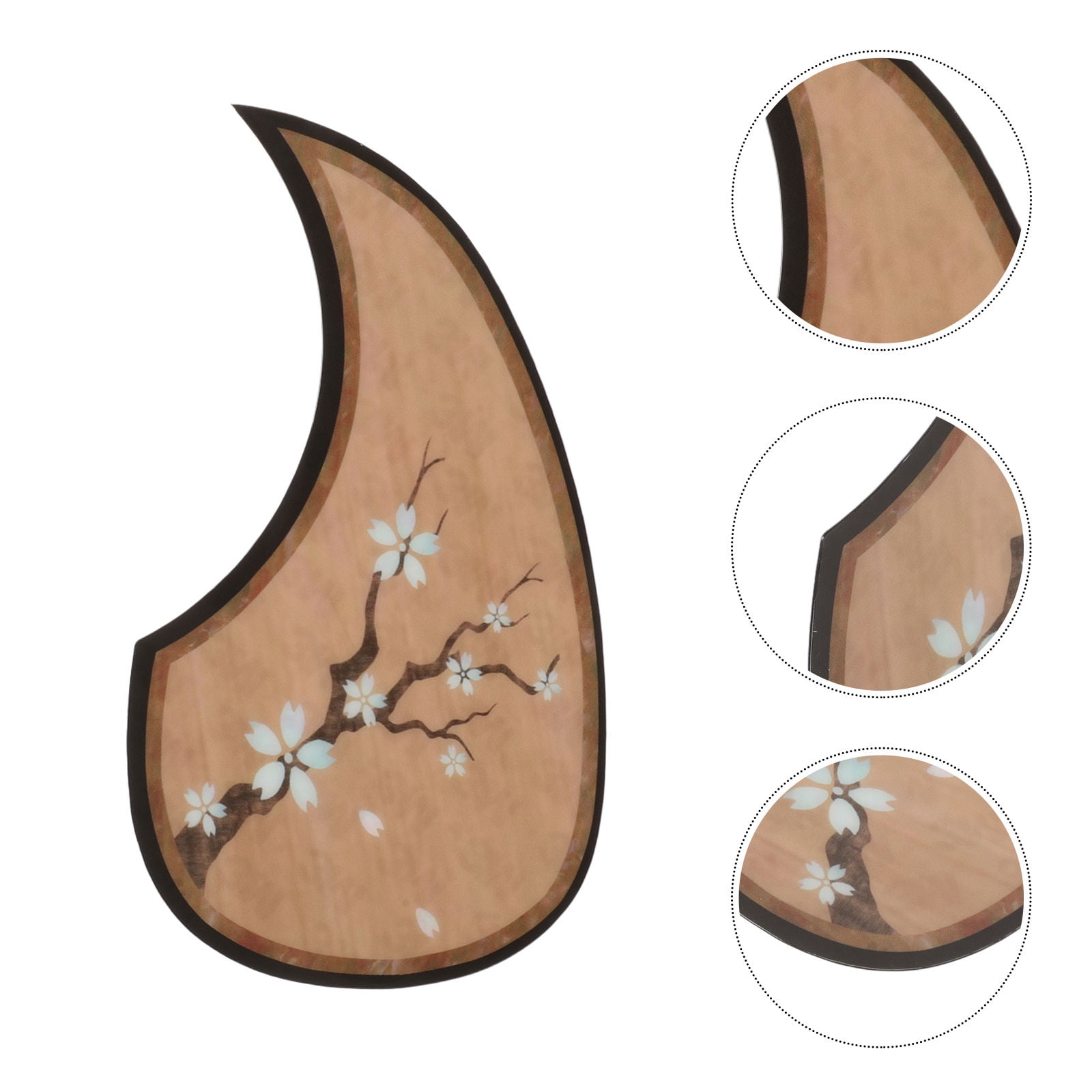 HONMEET PVC Acoustic Guitar Pickguard Sticker Teardrop Shape Protective ...