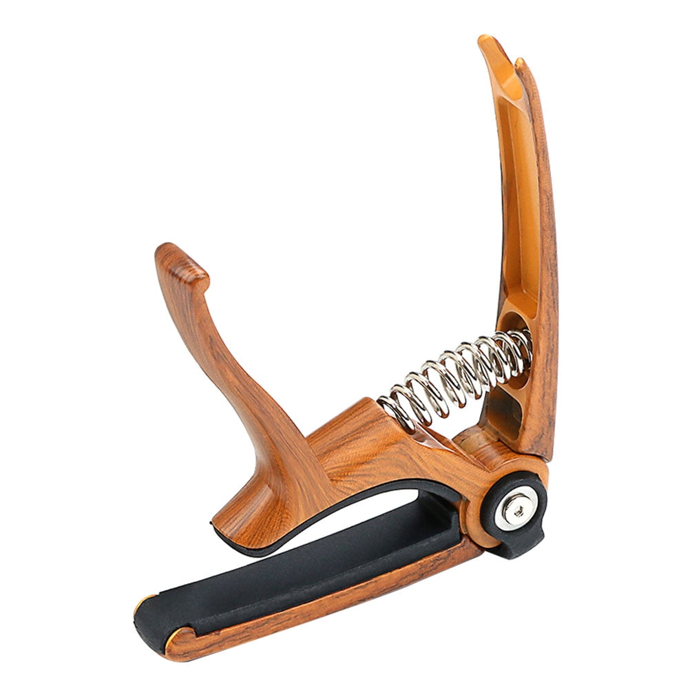 HONMEET Adjustable Guitar Capo Zinc Alloy Light Brown for Acoustic and ...