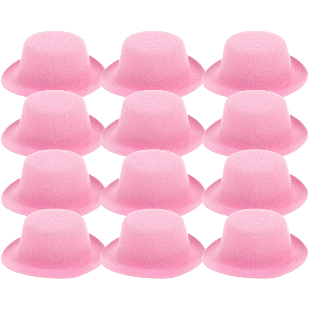 HONMEET Hats For Dolls 12Set Pink Miniature Cowboy Hat Cloth For ...