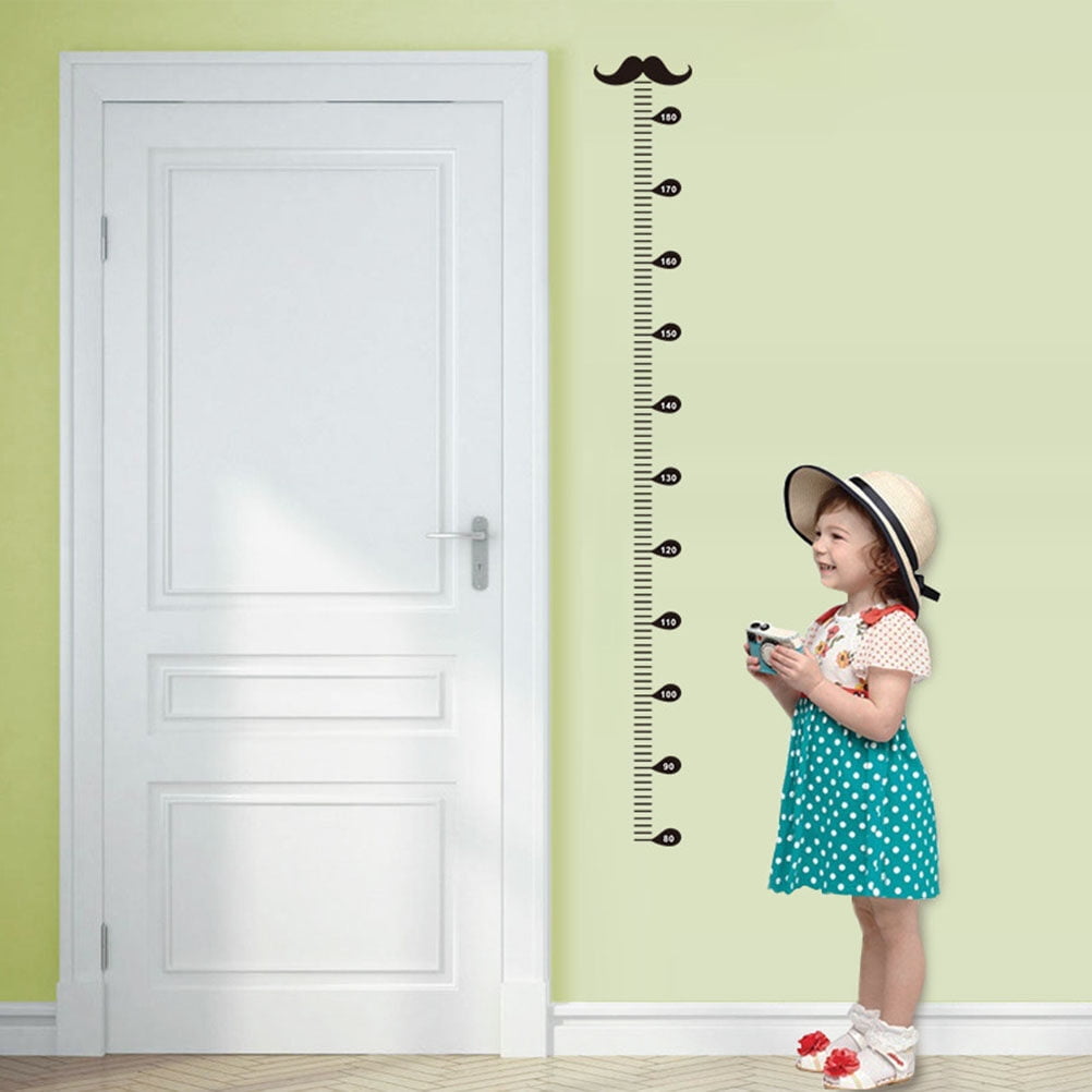 HONMEET Black Height Chart Sticker for Wall Growth Measurement - Easy ...