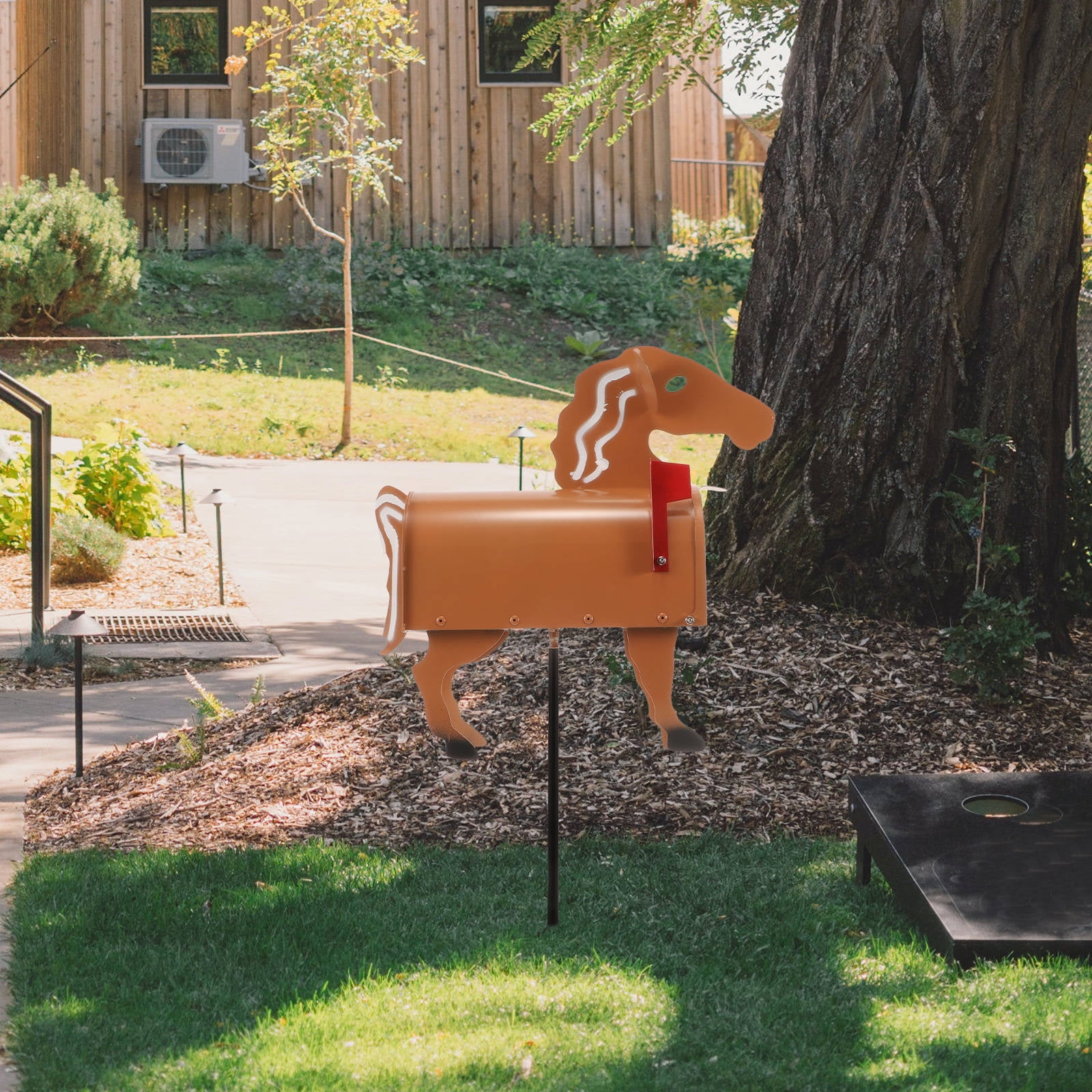 HONMEET Horse Mailbox Iron Mailbox Office Decor Mailboxes For Outside ...