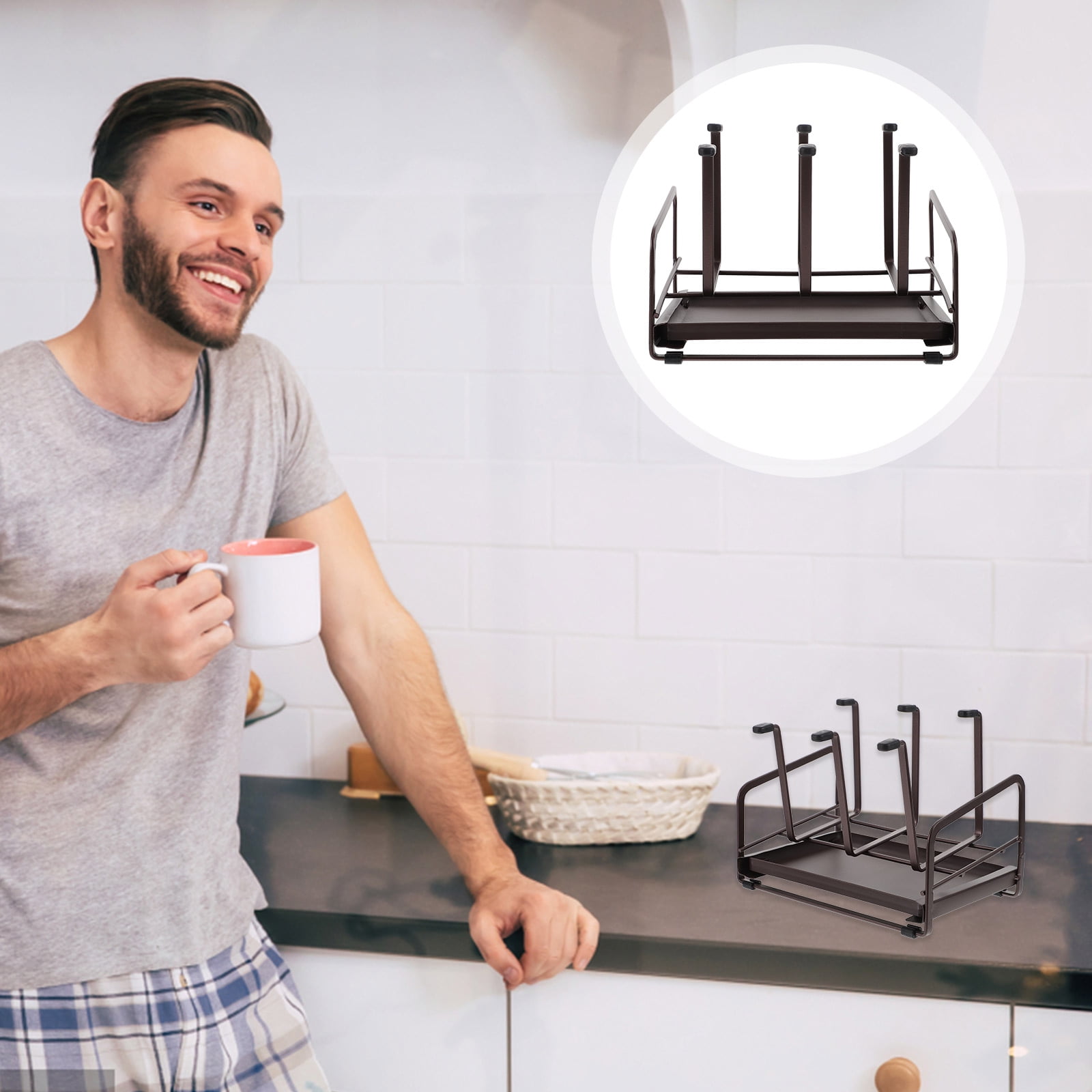 HONMEET Back to School Countertop Mug Holder for Household Kitchen ...