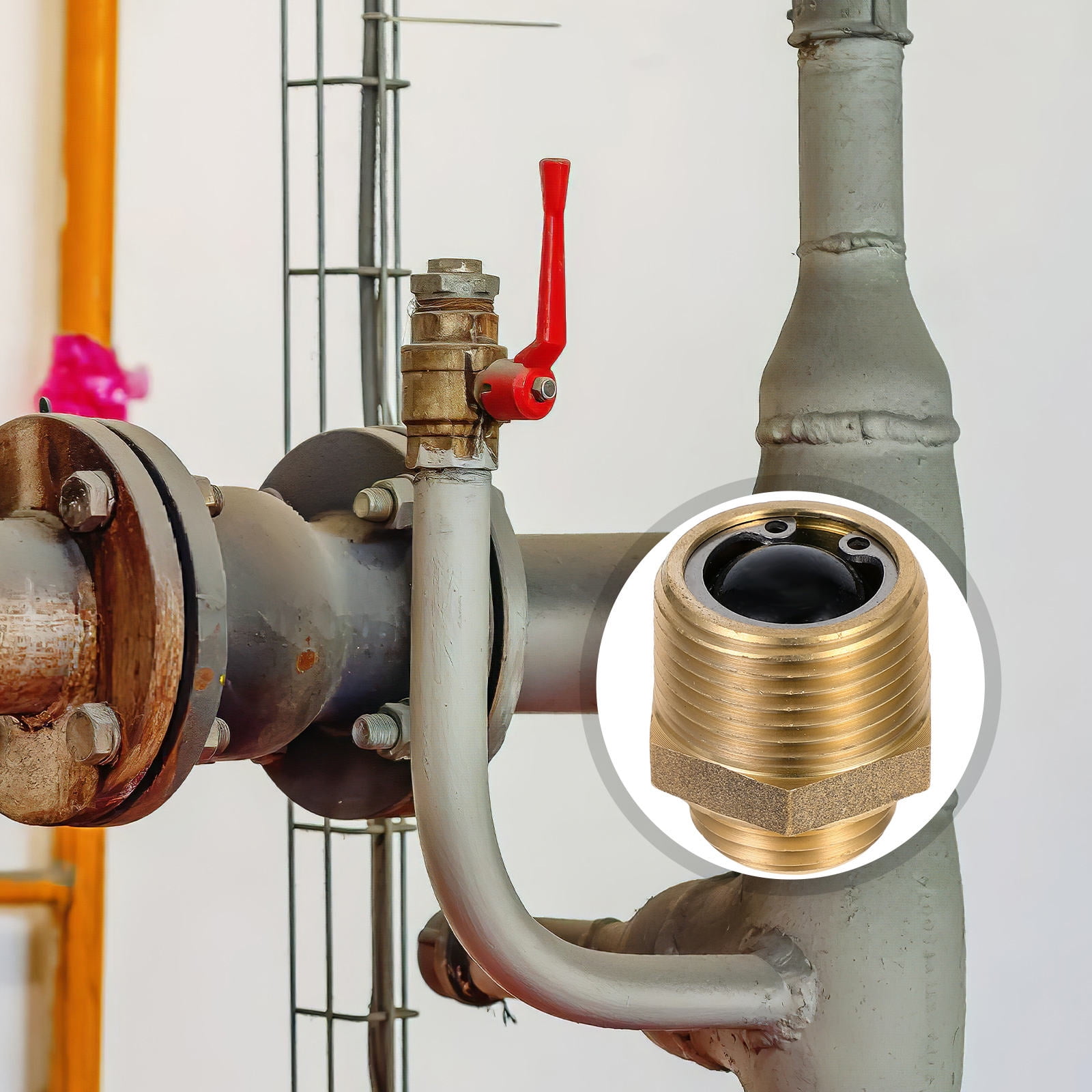 HONMEET Fire Hydrant Drain Valve in Golden Copper with Automatic ...