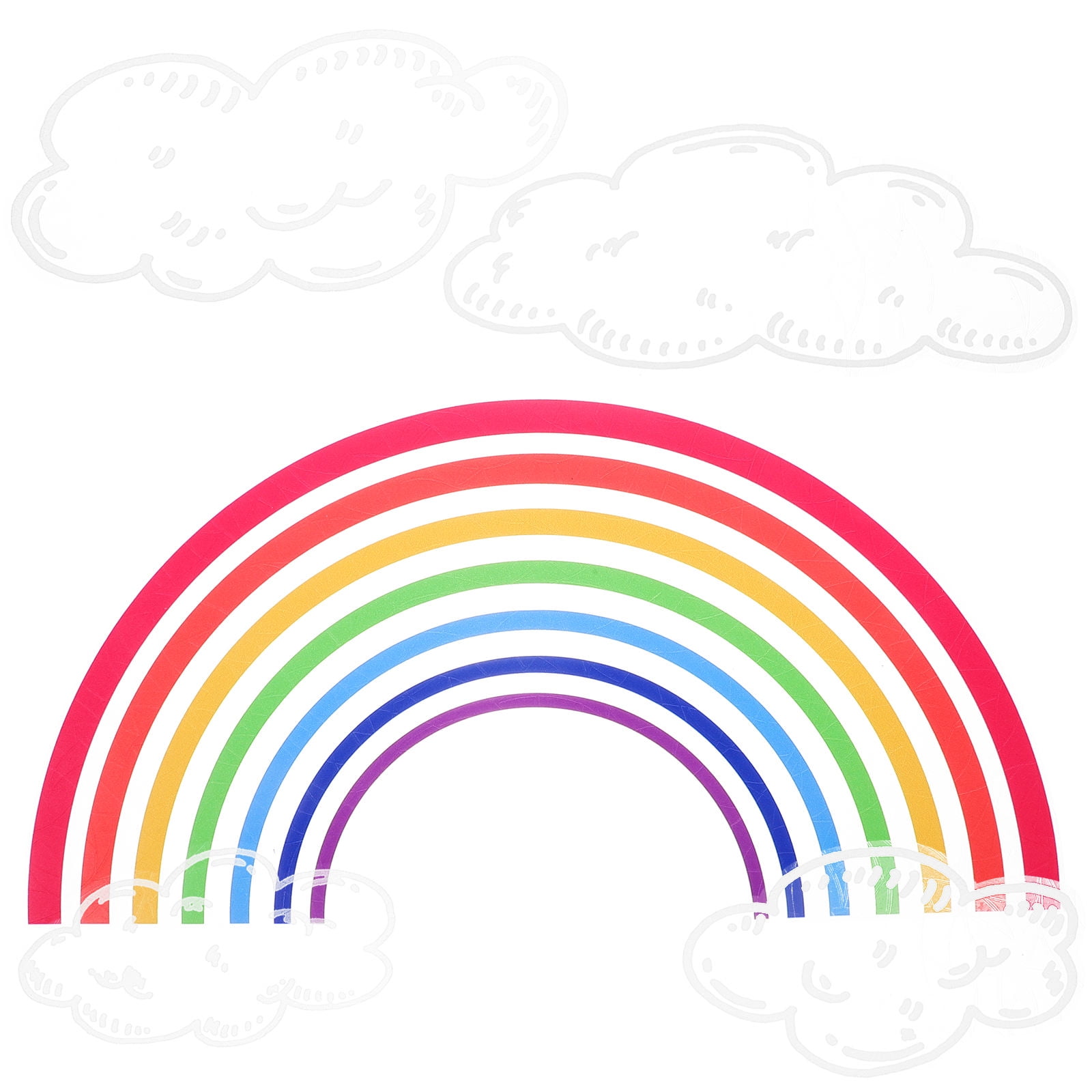 HONMEET Diy Window Decal Static Window Sticker Assorted Color 1Pack ...