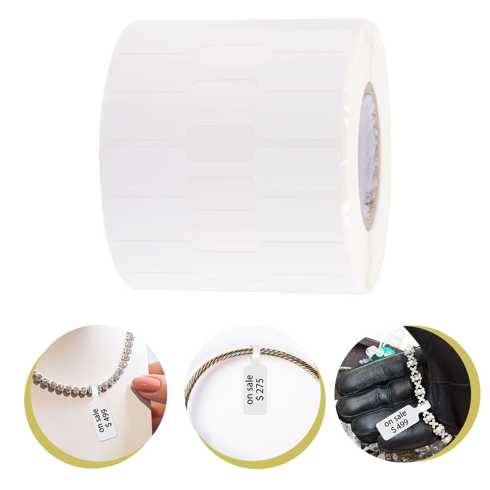 HONMEET Jewellery Identifying Stickers 2000Pcs Coated Paper Blank ...